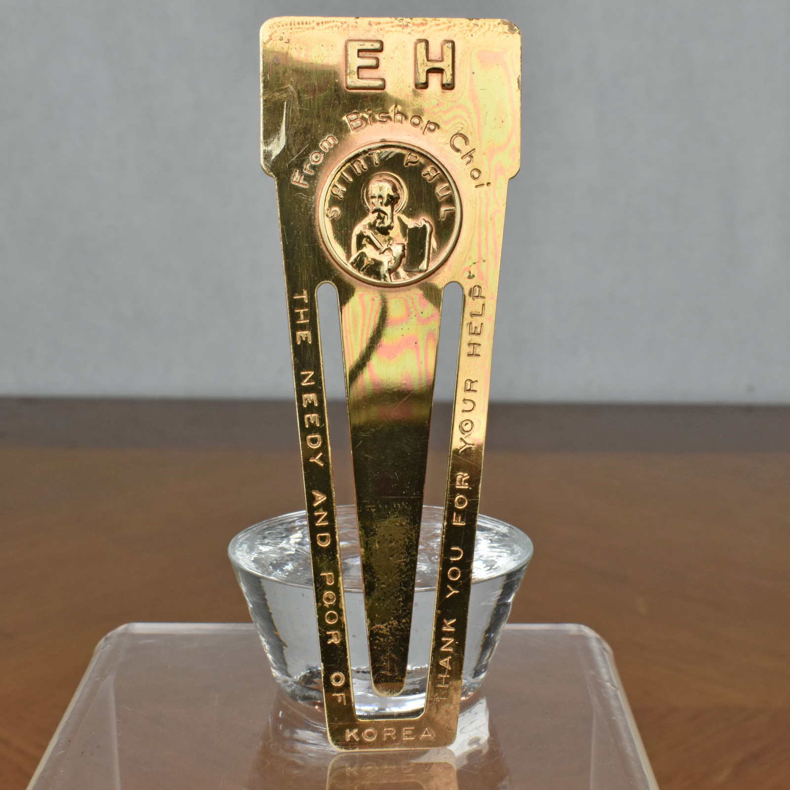 Vintage Catholic Bishop Choi Saint Paul Korean Brass Bookmark | eBay