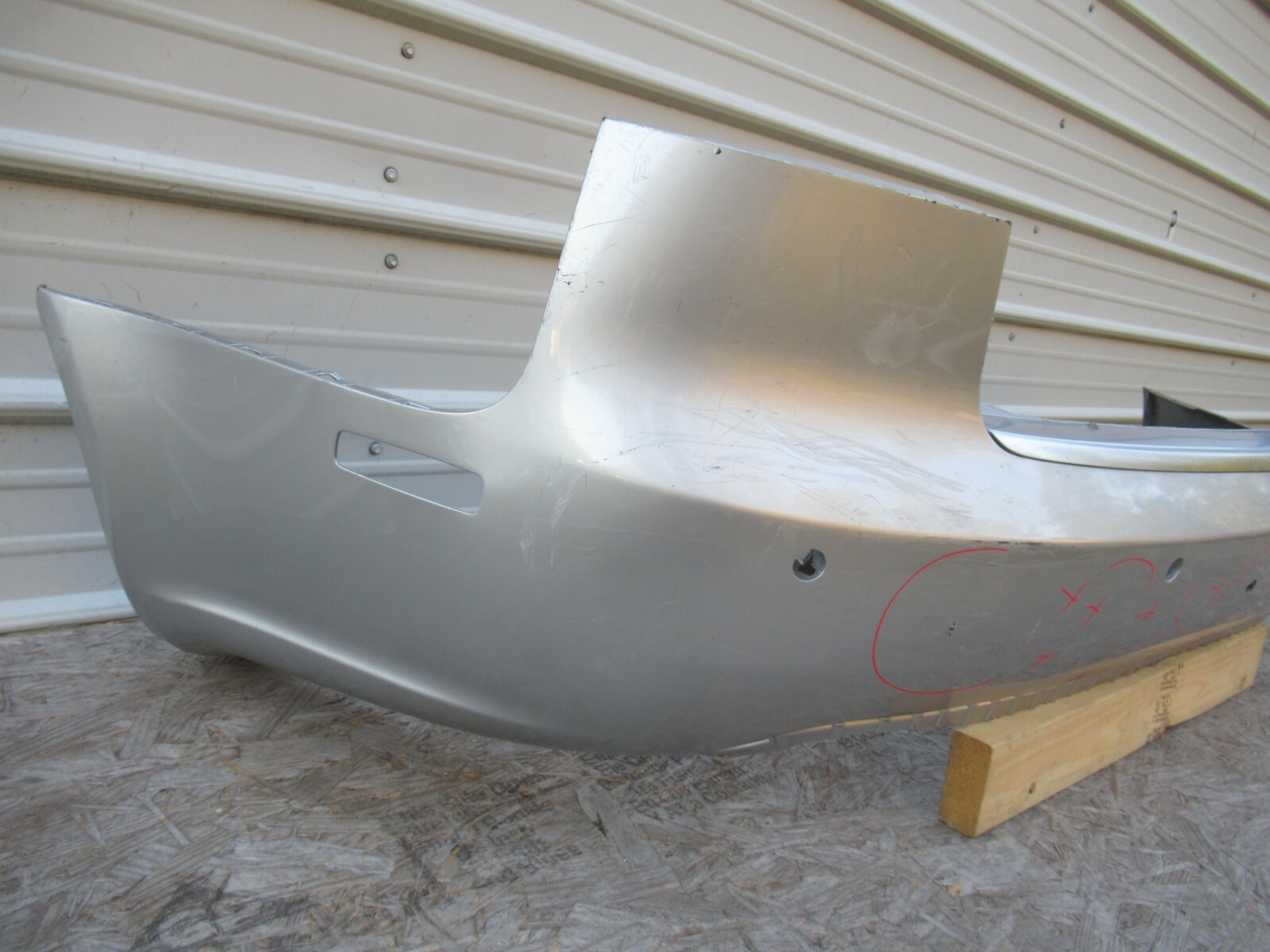 2005 - 2008 AUDI A4 REAR BUMPER COVER PANEL W/ PARKING SENSOR HOLES OEM ...