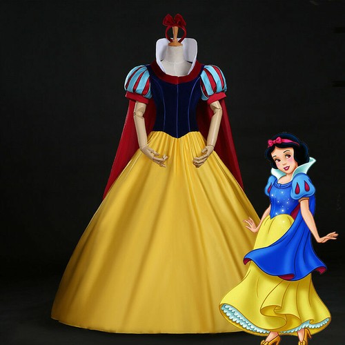 Snow White Adult Costume Princess Cosplay Dress Halloween Party Fancy ...