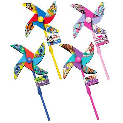 4 Kids Toy Pinwheels Disney Character Windmill Spinner Outdoor Garden ...