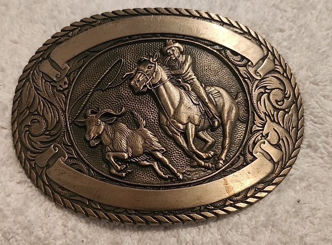 Vintage Award Design Medals ADM cowboy rodeo solid br… - Gem
