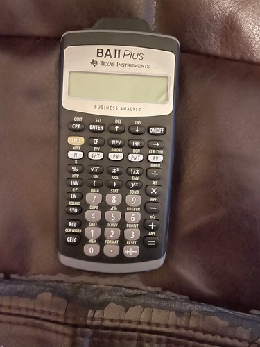 TEXAS INSTRUMENTS - ADVANCED FINANCIAL CALCULATOR - BA II PLUS - USED ...