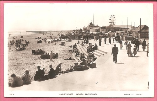 Mablethorpe. North Promenade Lincolnshire postcard. Real Photo ...