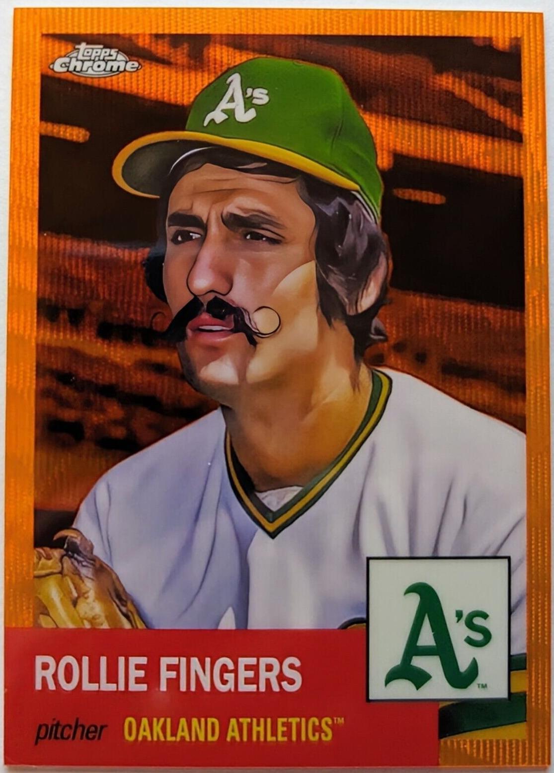 2022 Topps Chrome Platinum Anniversary - Rollie Fingers #449 Orange ...
