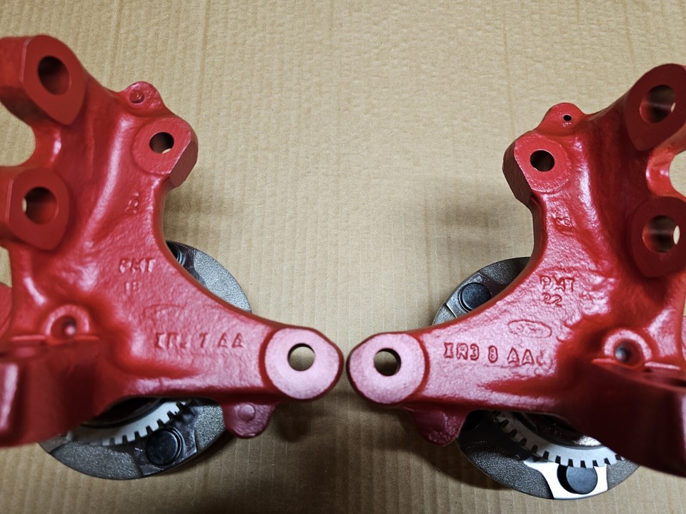 96-04 FORD MUSTANG SN95 FRONT SPINDLE FOXBODY SWAP 5X4.5 PAIR NEW WHEEL ...