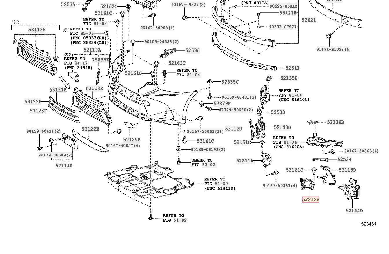 Toyota Genuine OEM DUCT, COOL AIR INTAKE, NO.2 LEXUS IS250/350 GSE3 ...