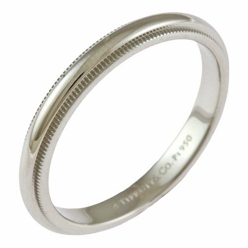 TIFFANY&Co. Milgrain Ring #9.25US Pt950 Platinum Men | eBay