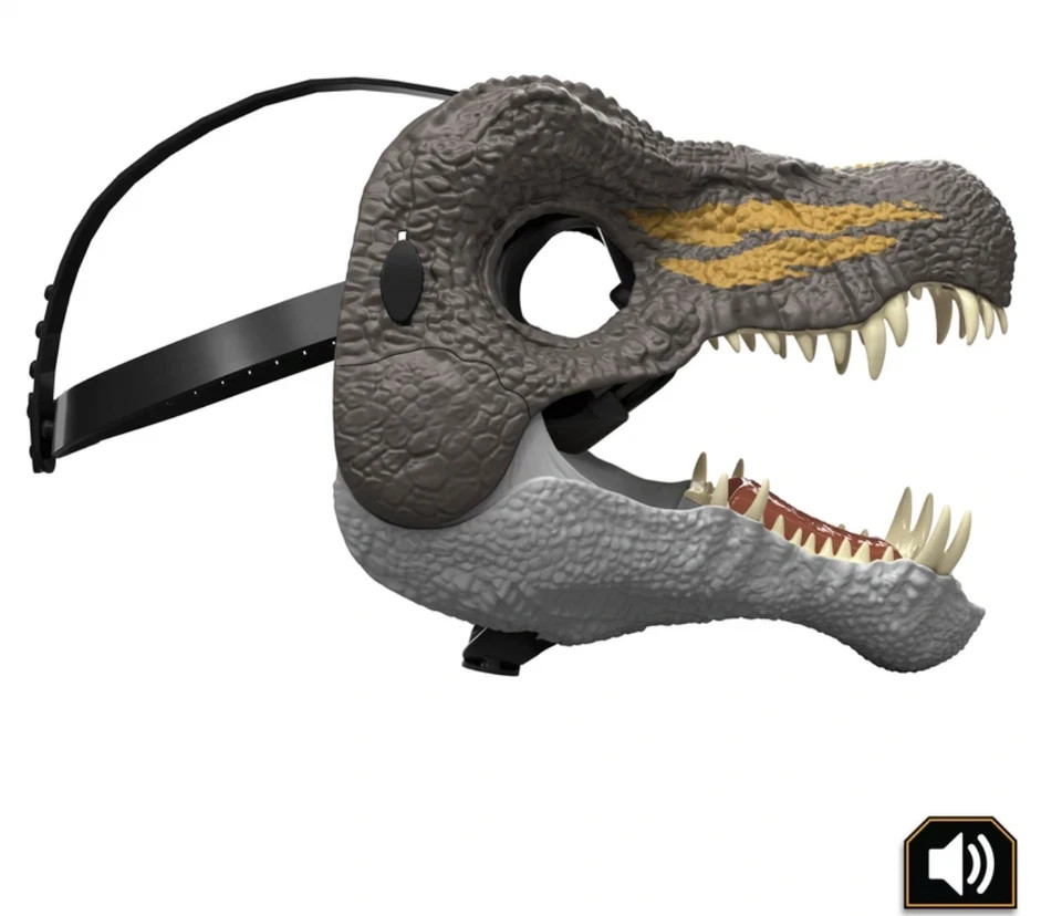 Jurassic World Dinosaur Mask Spinosaurus Genuine Hard Plastic Rebirth ...