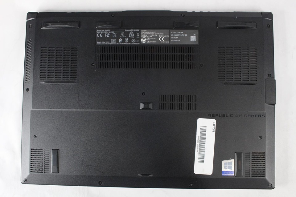 ASUS ZEPHYRUS G GU502DU_GA502DU | AMD RYZEN 7 3750H | 256GB | 40GB RAM ...