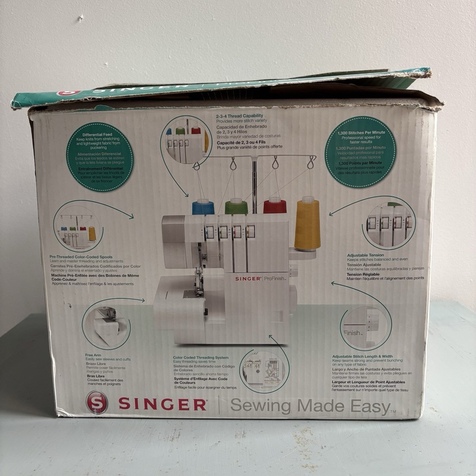 SINGER ProFinish 14CG754 2-3-4 Thread Serger Adjustable Stitch Length ...