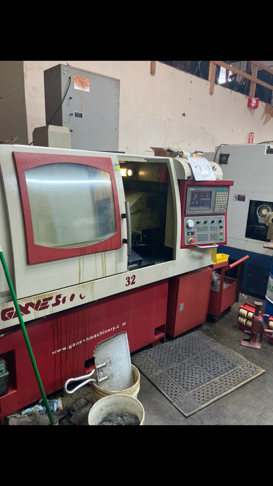 1.25" GANESH “32CS" CYCLONE CNC 7-AXIS SWISS TYPE MILL TURNING CENTER ...