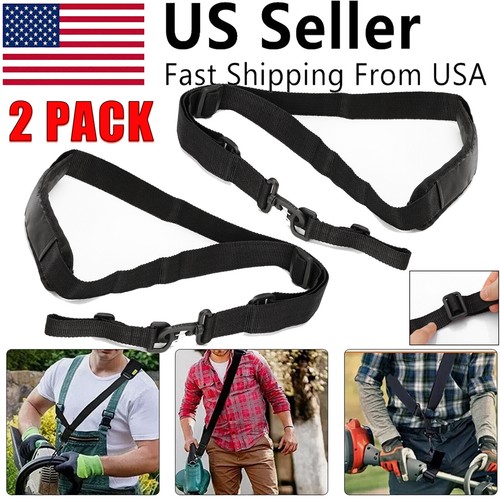 2PCS Adjustable Shoulder Strap Harness for Trimmer Lawn Weed Eater ...
