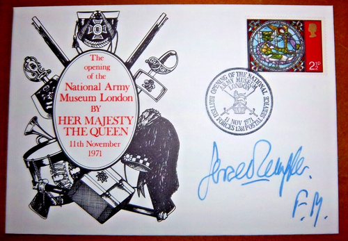 RARE - 1971 FIELD MARSHAL SIR GERALD TEMPLER SIGNED NATIONAL ARMY ...