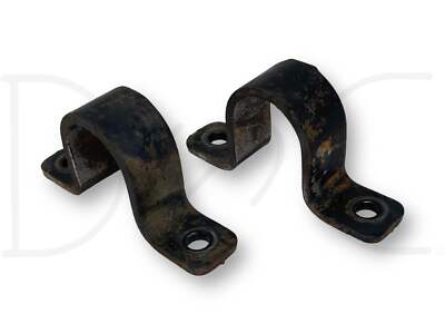 99-04 Ford F250 F350 4X4 Front Axle Sway Bar Bushing Brackets Bracket ...