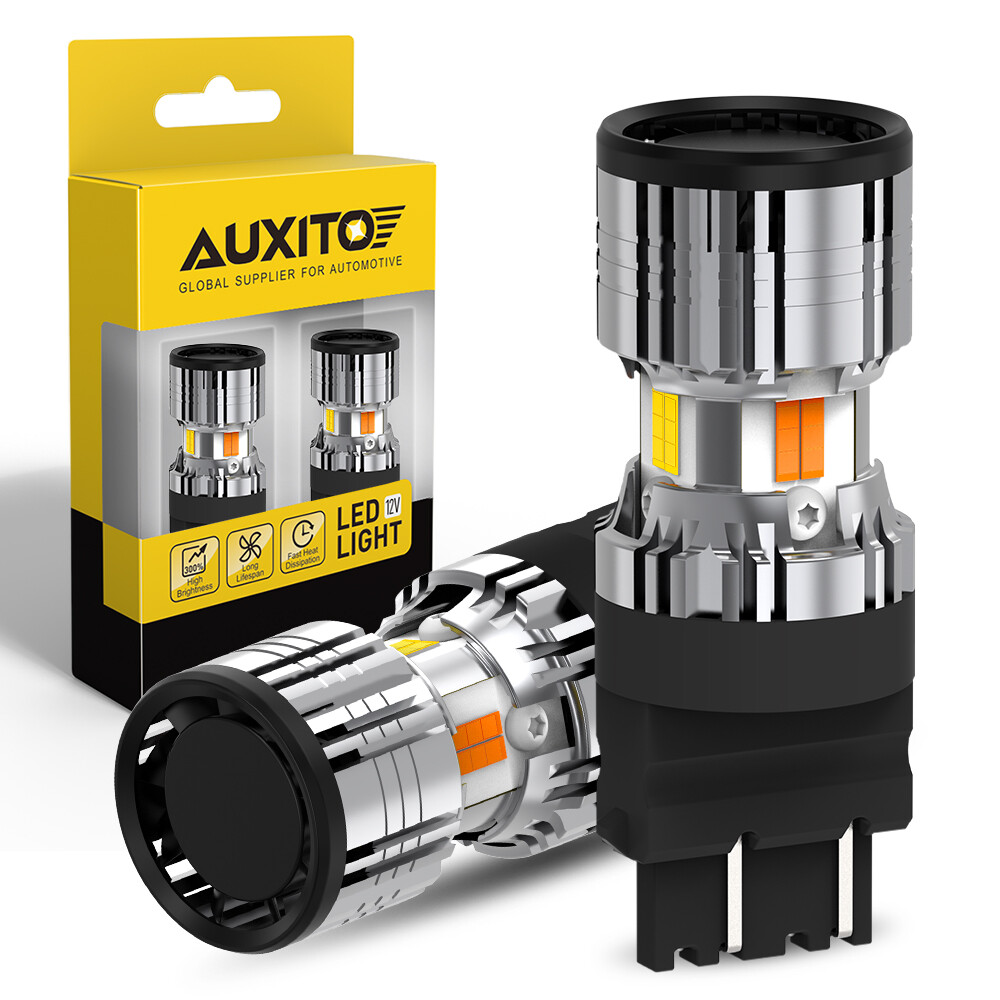 3157 Switchback LED Turn Signal Lights Anti Hyper Flash WHITE AMBER ...