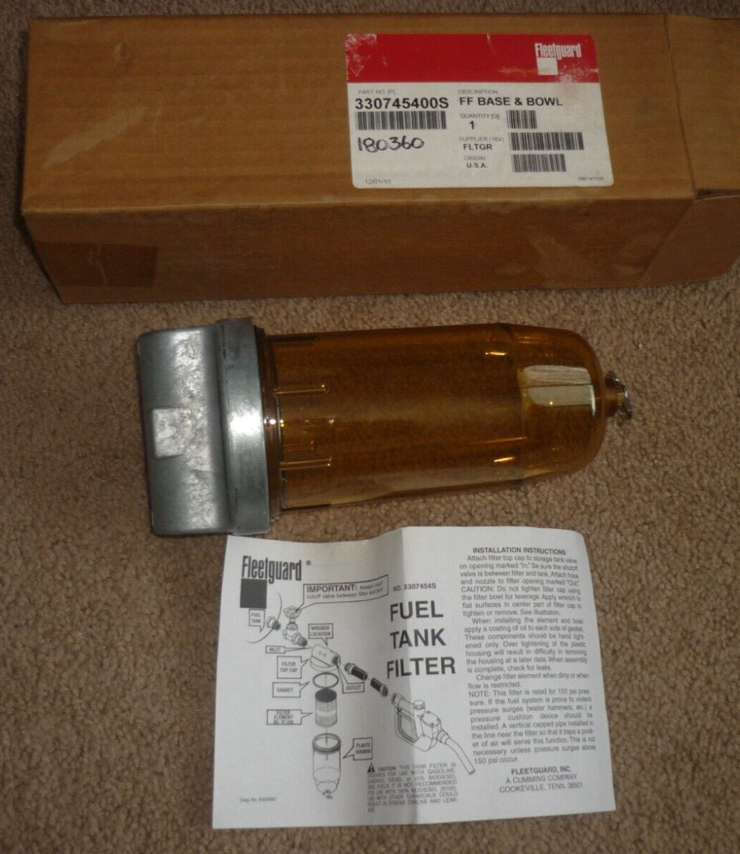 FLEETGUARD 330745400S - Cross reference fuel filters