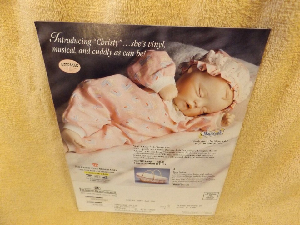 THE ASHTON - DRAKE GALLERIES Spring Preview 1996 Doll Catalog | eBay