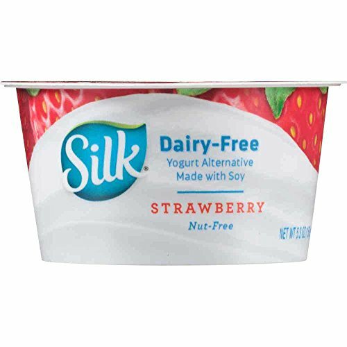 Silk Dairy Free Strawberry Yogurt Alternative, Nut Free (5.3 Oz, Pack ...