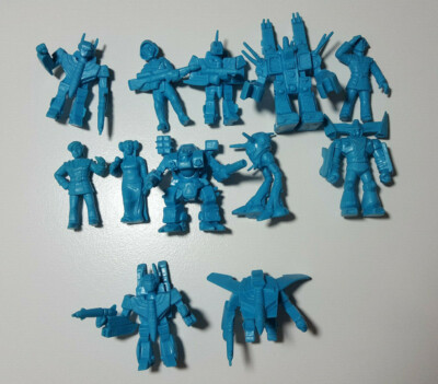 Lot of 12 Super7 Robotech Blue M.U.S.C.L.E. MUSCLE Mini Figures | eBay