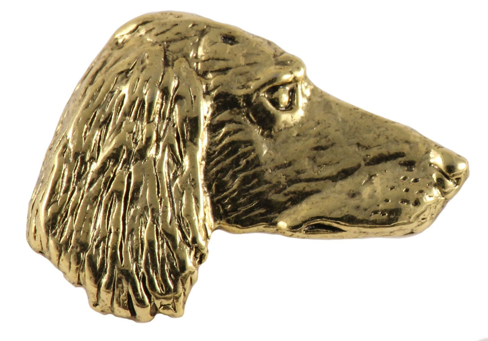 Pewter Dachshund Long Hair Wiener Dog Head Lapel Pin or Magnet, D066 ...