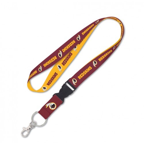WASHINGTON REDSKINS LANYARD KEY CHAIN W/ DETACHABLE BUCKLE 1" WIDTH 22 ...
