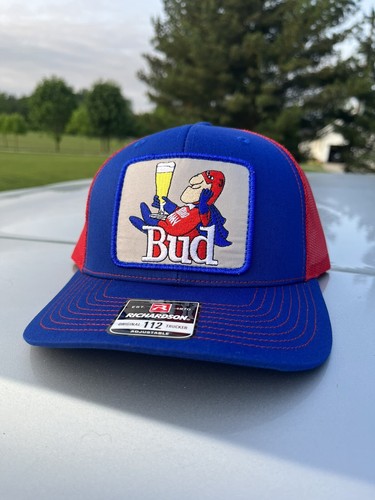 Bud Man Budweiser Bud Light Hat Richardson 112 Cap Vintage Style | eBay