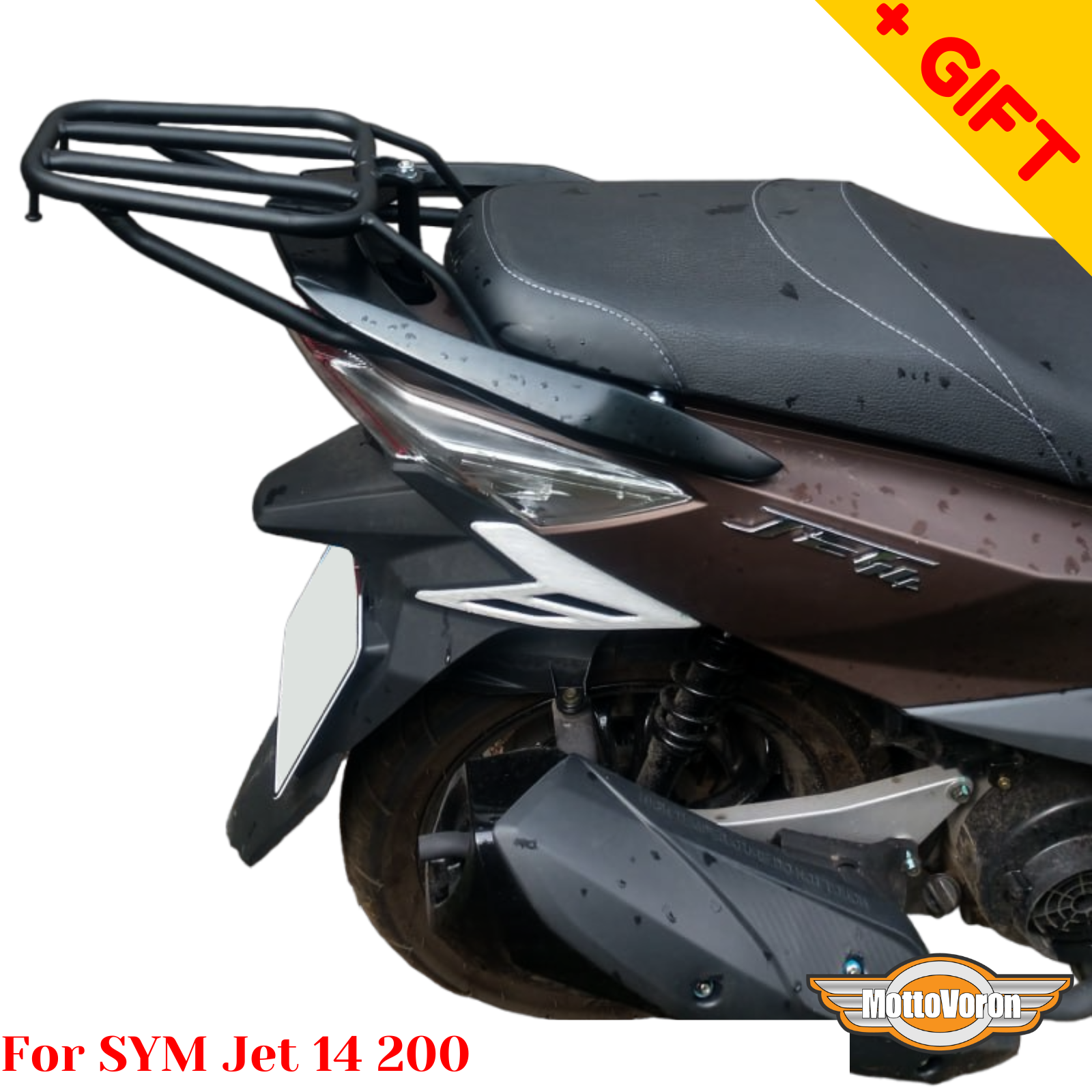 For SYM jet 14 Rear rack JET14 200 Rear luggage rack Jet 14 200, Bonus ...