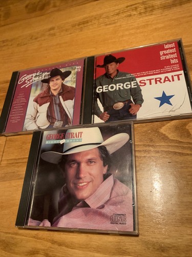 George Strait 3 CD Lot-Greatest Hits-Latest greatest straitest Hits ...
