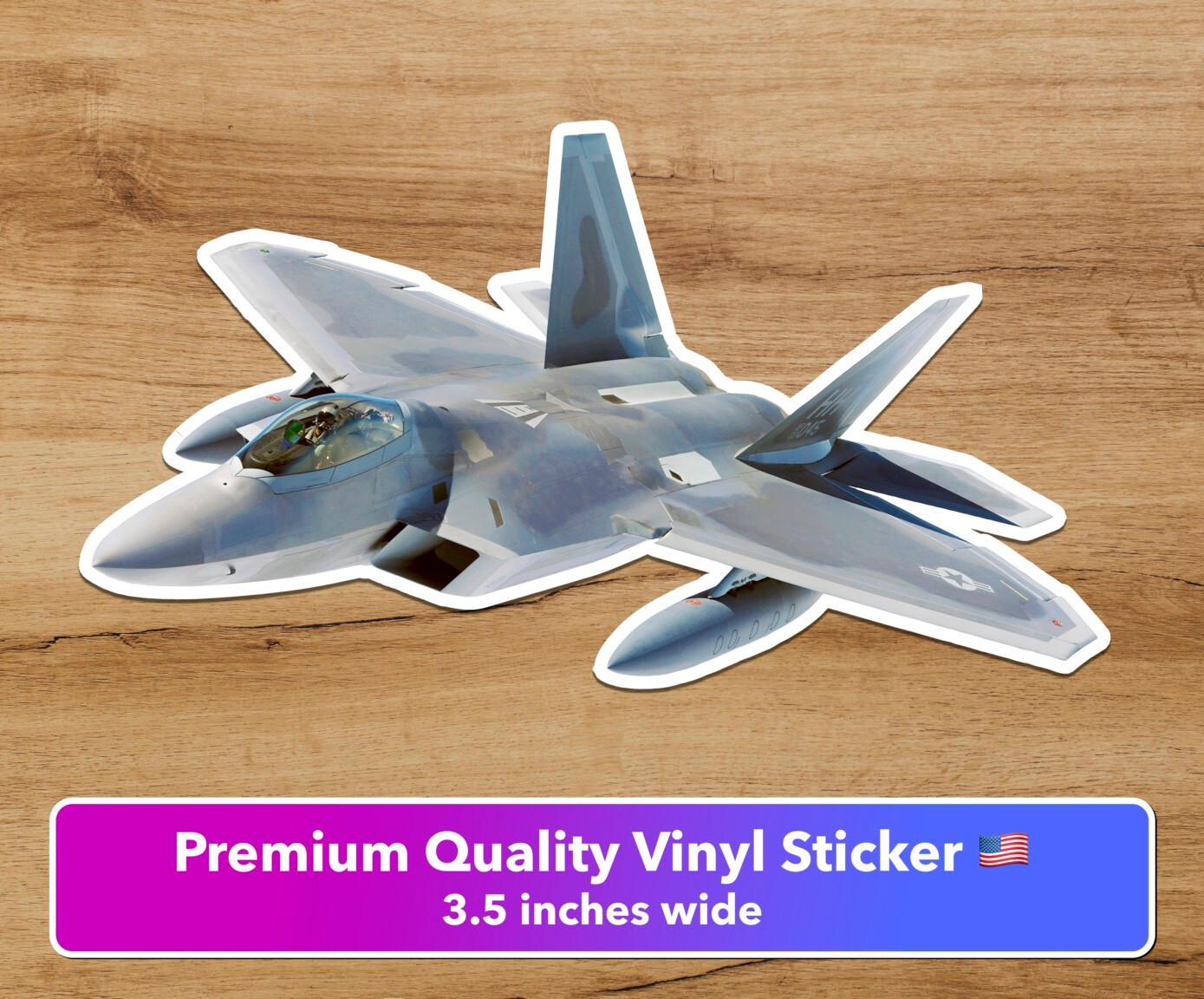 F22 Raptor Martin Military Air Force Premium Vinyl sticker 3.5 in ...
