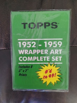 2013 TOPPS WRAPPER ART 5" X 7" PRINT # /49 VINTAGE 1952 - 1959 WAX PACK ...