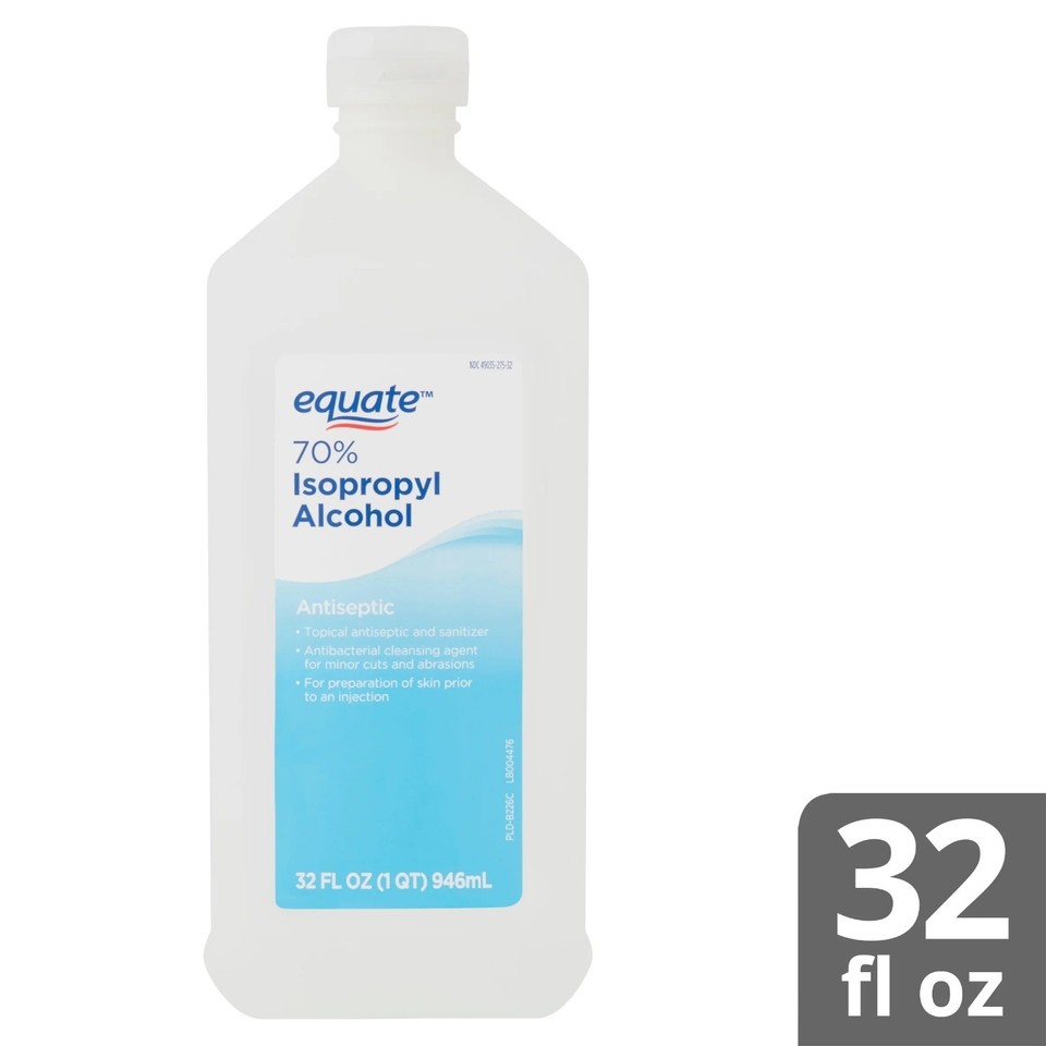 (3 Pack ) Equate 70% Isopropyl Alcohol Antiseptic, 32 fl oz | eBay