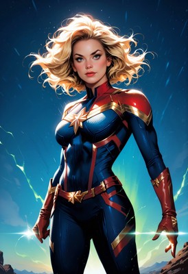 "Captain Marvel 5" 13x19 Fine Art Print Limited to Only 20 Hand ...
