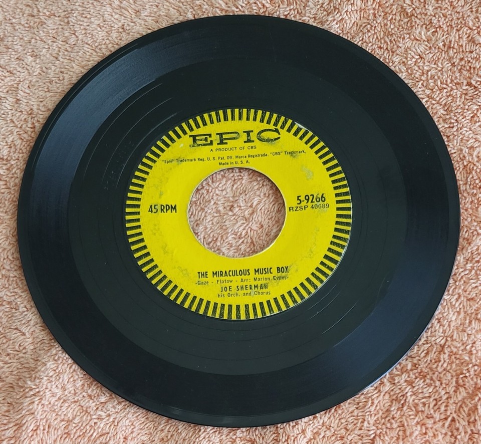 Joe Sherman..."Make Me Laugh & The Miraculous Music Box" 45 RPM 7 ...