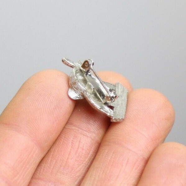 Vintage Bob Stout Elephant Baby Figural Pin Brooch Ci… - Gem