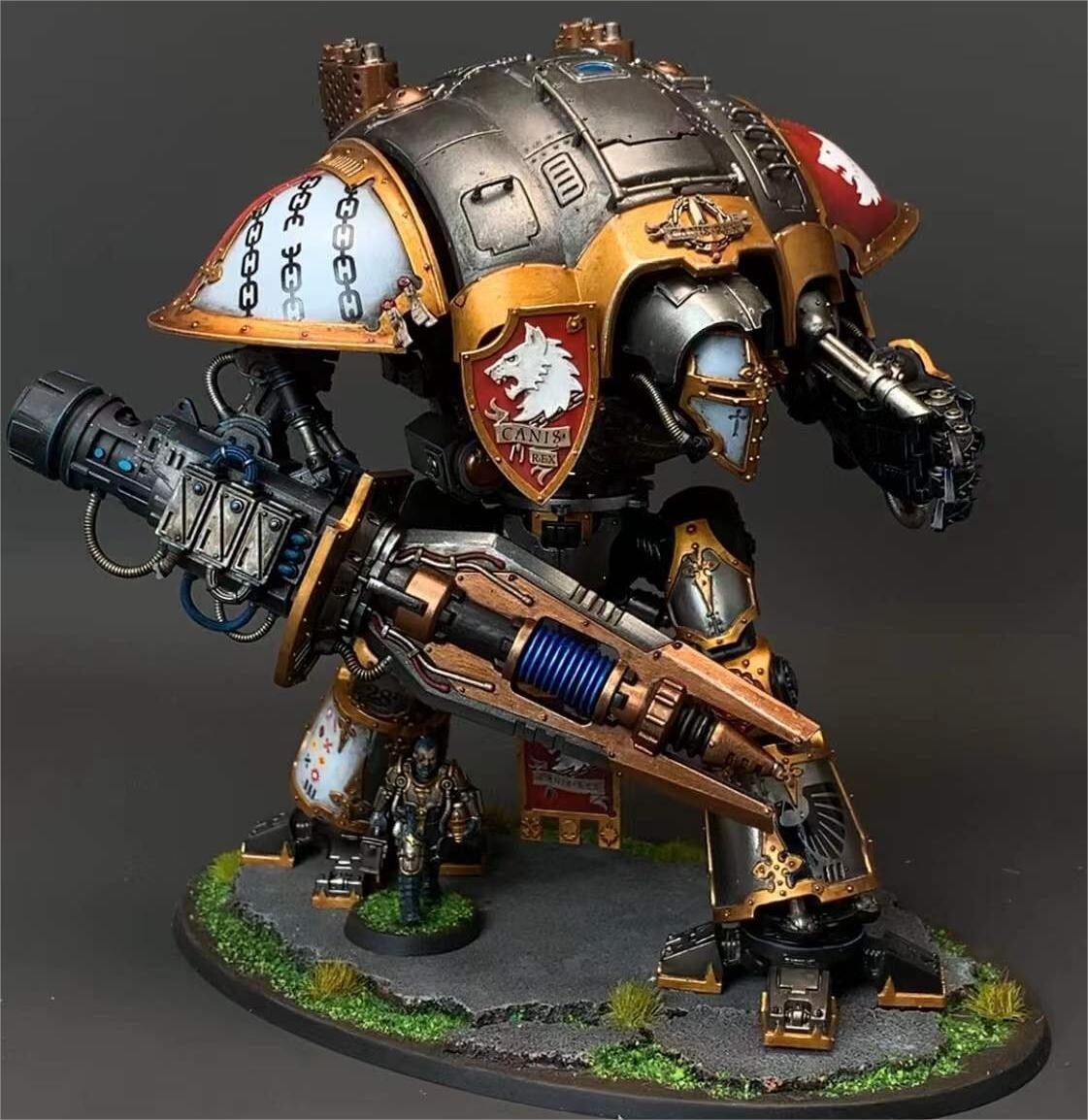 Warhammer 40K Knight Preceptor Imperial Knights Presale Painted Gallery ...