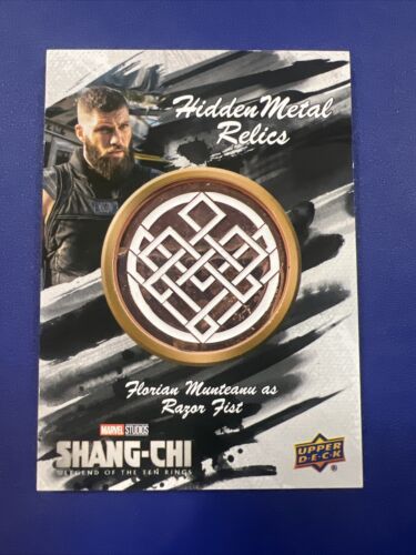 2022 Upper Deck Shang Chi Ten Rings Razor Fist Hidden Metal Relics Card ...