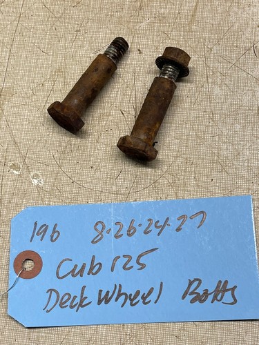 Cub Cadet 125 Tractor Mower Deck Gauge Wheel Shoulder Bolts | eBay