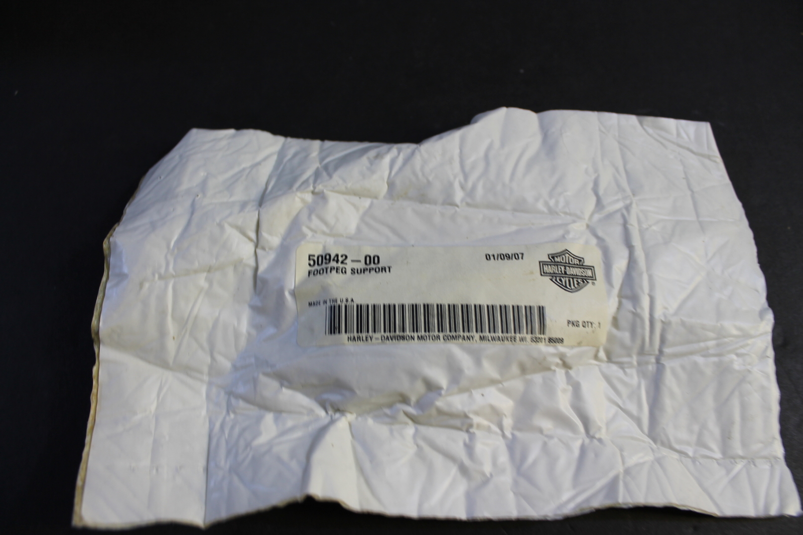 NEW Harley Davidson Heritage Springer Footpeg Rear support mount OEM ...