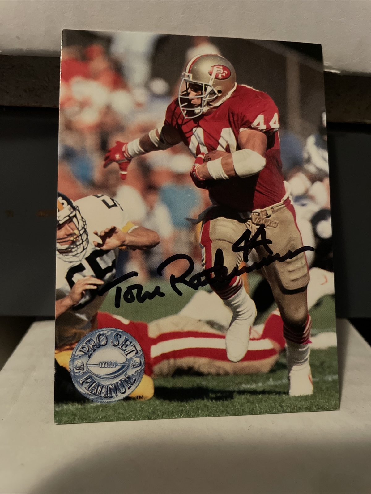 Tom Rathman -Nebraska- San Francisco 49ers Autographed Card | eBay