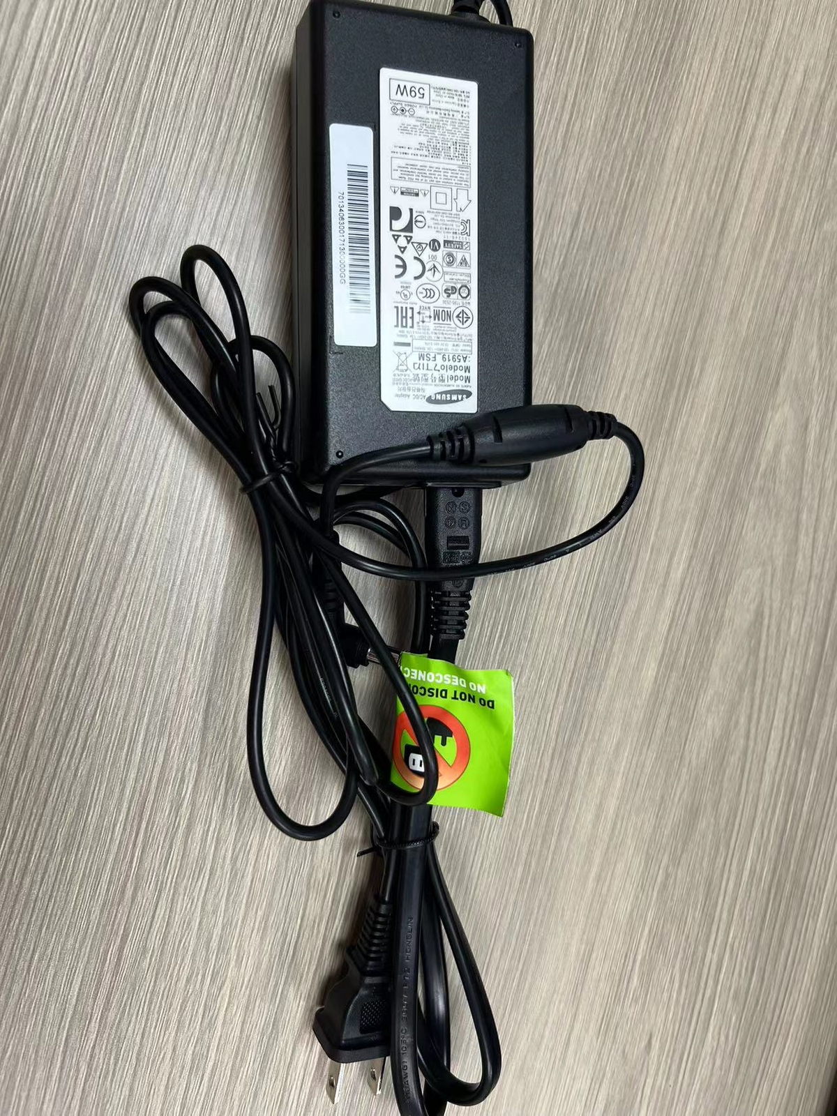 19V AC Adapter for Samsung UN32J4500 UN32J4000AFXZA UN32J4000AF ...