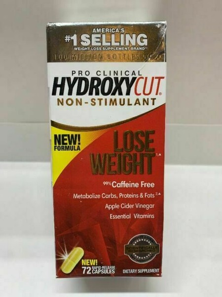 Hydroxycut Pro Clinical Non-stimulant Lose Weight 72 Rapid Caps for ...