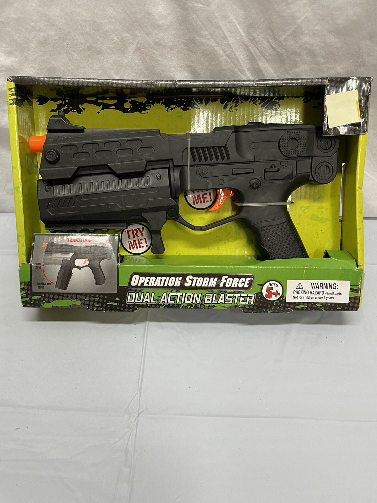 Toy Gun Military Dual Action Blaster Operation Storm Force Pistol ...