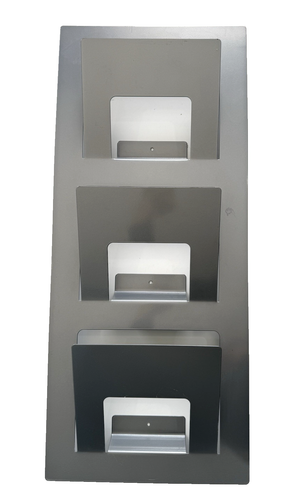 IKEA SPONTAN Grey Metal Wall Mount Magazine Newspaper Rack 201.181.74 ...