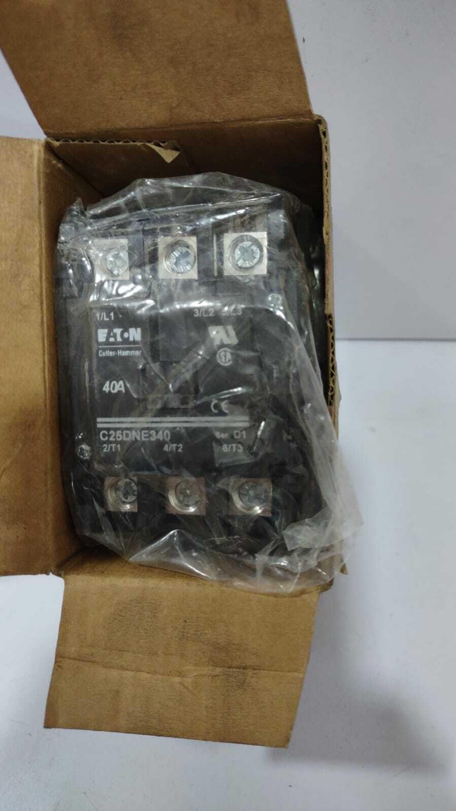 Eaton NNB C25DNE340T Definite Purpose Contactors Open 3P 40A 24V 50 ...