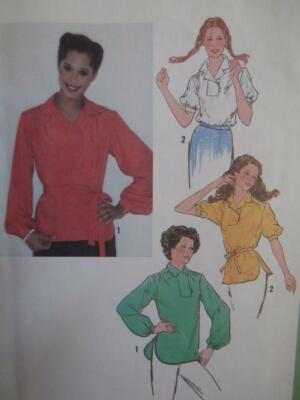 Simplicity Sewing Pattern 9260 Woman's Blouse 14 | eBay
