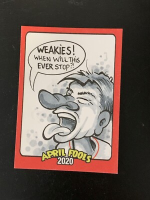 2020 Topps Wacky Packages April Fools Postcards Weakies Chenduz Sketch ...