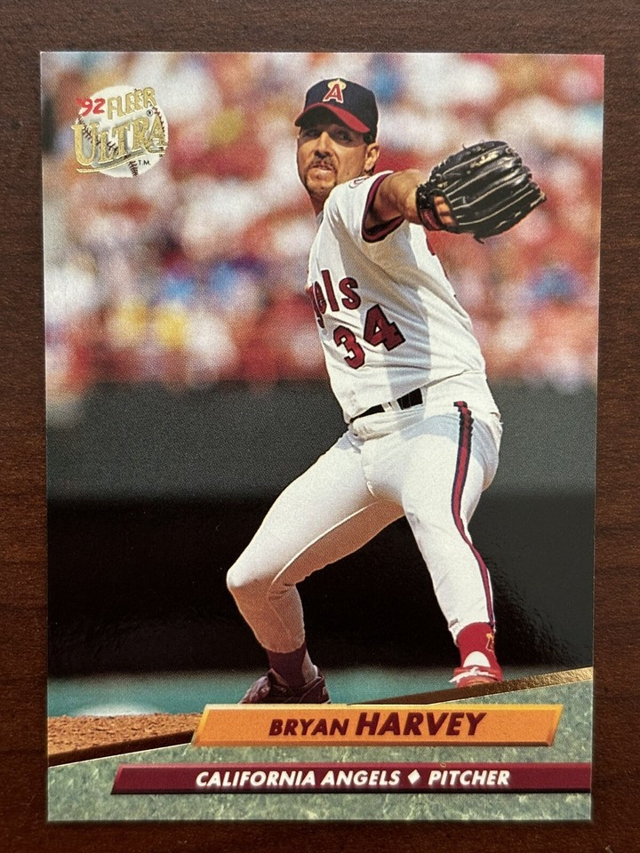 Bryan Harvey California Angels Vintage Fleer Ultra 1992 Card 27 | eBay