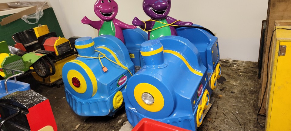Barney Train Coin Operated Kiddie Ride | eBay