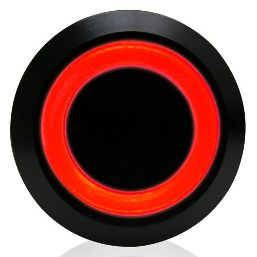 22mm Latching Black Anodized Buttons with LED Red or Yellow Ring hot ...