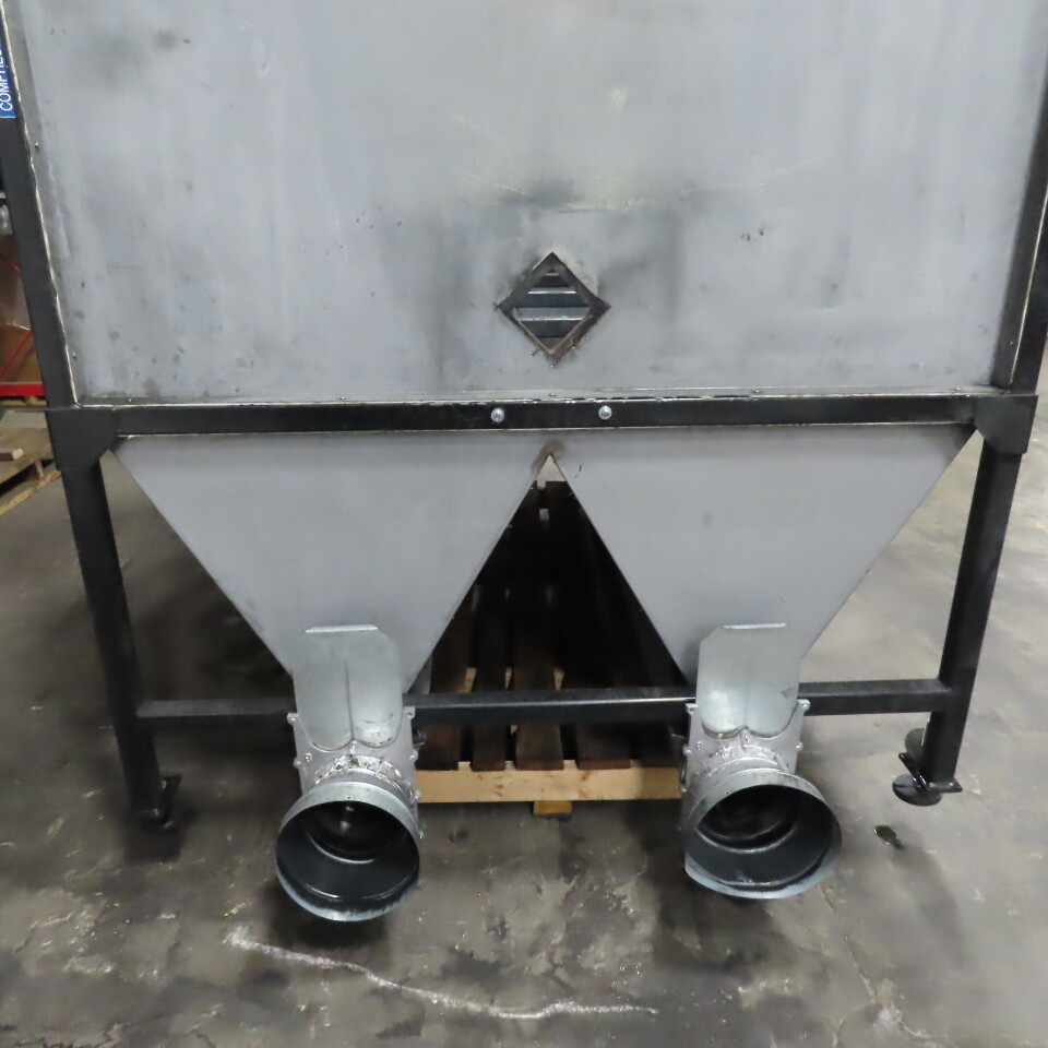 98" x 66" Powder Coat Spray Paint Booth Hot Air Updraft Downdraft Dust ...